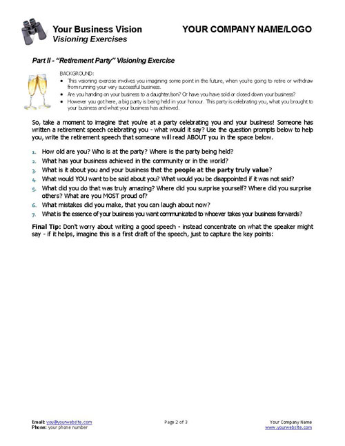 Business Coaching - Visioning Exercises | Coaching Tools from The ...