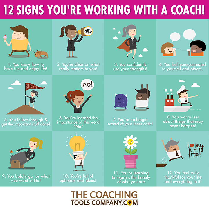 12 Inspiring Signs You're Working With a Coach! (INFOGRAPHIC) - The ...